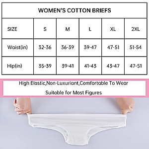 Women's Disposable 100% Cotton Underwear Ladies Briefs Panties for Travel Hotel Spa Hospital Stays Emergencies （5 Pieces, 2XL）