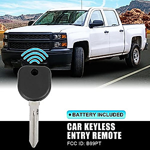 X AUTOHAUX 2pcs PK3 Chipped Uncut Ignition Key Entry Remote Fob Control B99PT for Chevrolet Uplander 2007-2009
