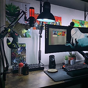 Boom Arm For Hyperx Quadcast Microphone, Adjustable Suspension Mic Scissor Stand, For Studio Recording & Broadcasting Compatible with Hyper X QuadCast S Mic By YUZUHOME