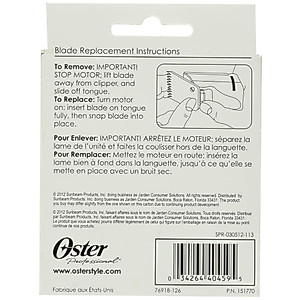 Oster Professional 76918-126 Replacement Blade, Classic 76/Star-Teq/Power-Teq Clippers, Size #2, 1/4" (6.3 mm)