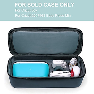 Hard Travel Case for Cricut Joy,Carrying Cases for Cricut Easy Press Mini with 3 Cutting Mats,Waterproof Durable Portable Storage Bag for Craft Pen Set, Cutting Mats and Cricut Joy Accessories
