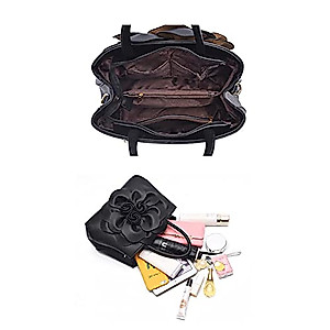 GJGJTER Women Soft Synthetic Patent Leather Simple Ladies Big Shoulder Hobo Crossbody Handbags Clutches Tote Satchel-Pink L