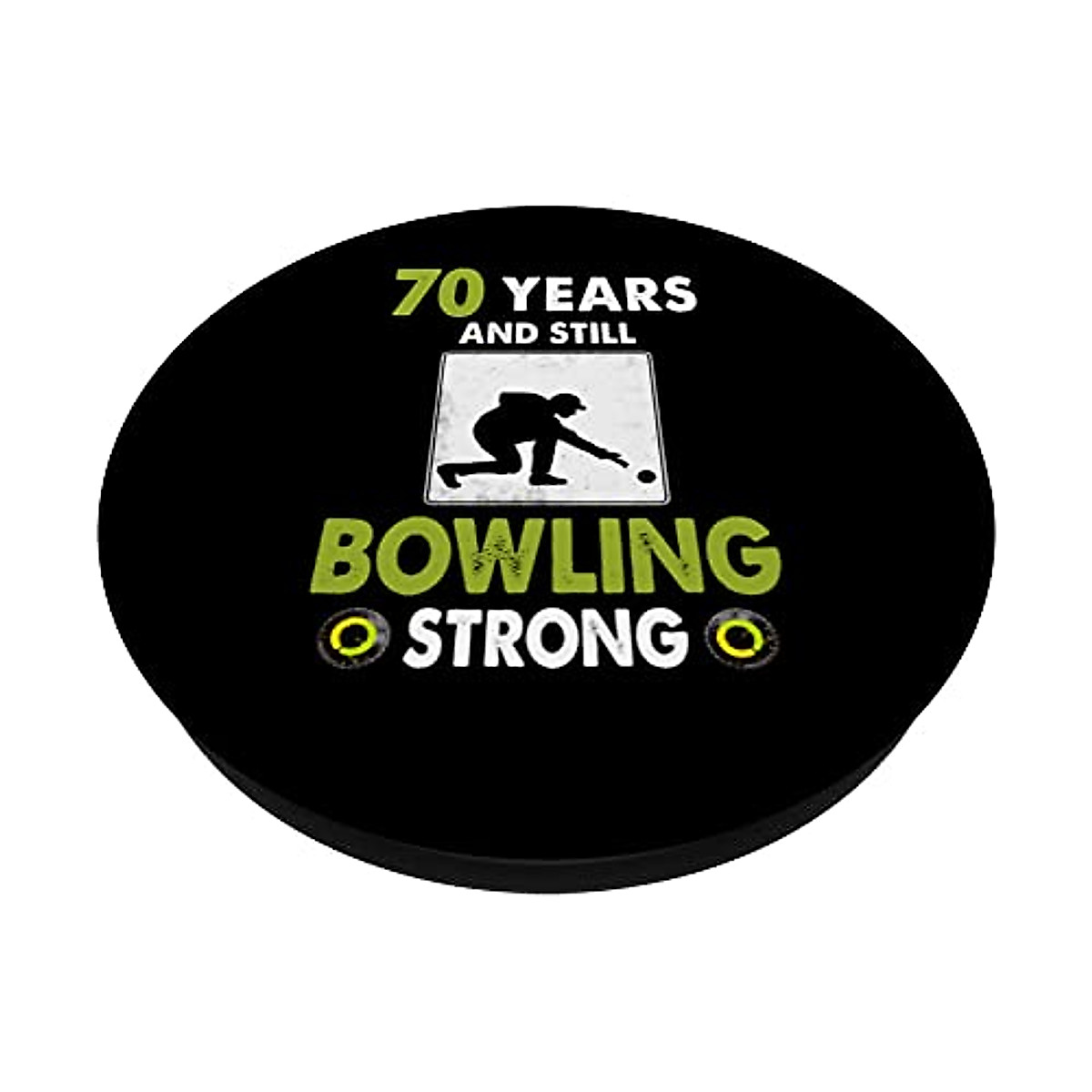 Lawn Bowls 70th Birthday Idea For Men & Funny Lawn Bowling PopSockets Swappable PopGrip