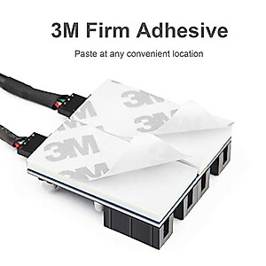 Kowlone Motherboard 9 Pin USB Header Splitter, Male 1 to 4 Female Extension Splitter Cable Desktop Card 9-Pin USB 2.0 HUB Connector Adapter Port Multiplier