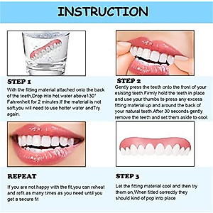 Snap On Teeth You Can Eat With，False Teeth Sets You Can Eat With，Adjustable Snap-On Dentures， Dental Veneers For Temporary Teeth Restoration, Protect Your Teeth And Regain Confident Smile