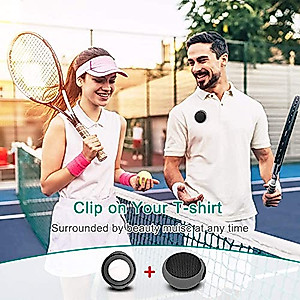 ANCwear Portable Bluetooth Speakers Wireless Mini Speaker with Enhanced Bass,HD Sound,Wearable Speaker with Microphone,9.5H Playtime,IPX6 Waterproof Suitable for Sports,Outdoor Travel (Dark Grey)