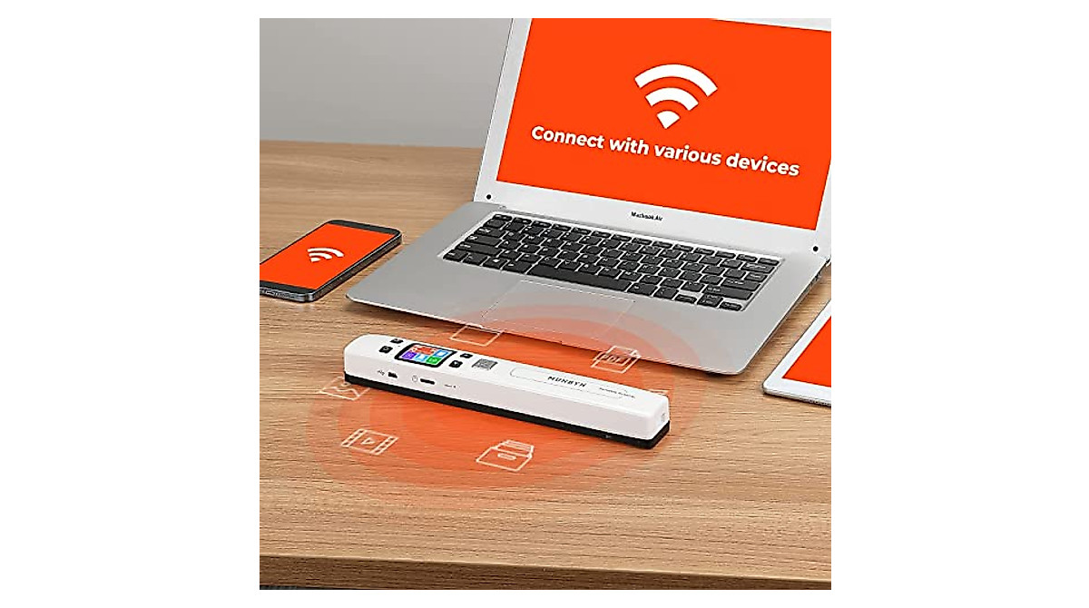 MUNBYN Portable Scanner - High-Quality Document Scanning