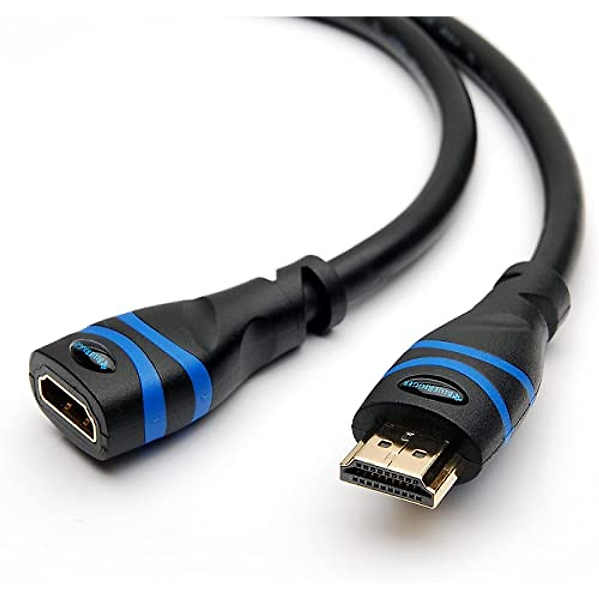 BlueRigger HDMI Extension Cable (15FT, 4K 60Hz HDMI Extender Cord, Male to Female Adapter, High Speed 18Gbps) - Compatible with Xbox, Roku, PS5/PS4, Nintendo Switch, Laptop, Google Chromecast, Wii U