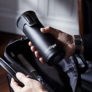 Contigo West Loop Stainless Steel Vacuum-Insulated Travel Mug with Spill-Proof Lid, Keeps Drinks Hot up to 5 Hours and Cold up to 12 Hours, 16oz Black