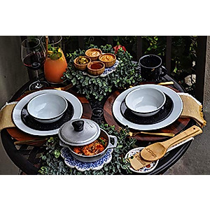 IMUSA USA (12 PACK) 0.7Qt Traditional Colombian Mini Caldero (Dutch Oven) for Cooking and Serving, 0.7 Quart, Silver