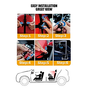 Baby Car Camera,HD1080P Monitor Car Mirror,Baby Rear Facing Seat Full View Infant Child Monitor Crystal Night Vision Goldencivetcat