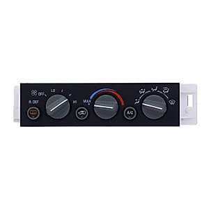 AC Heater Climate Control Panel with Rear Defogger - Compatible with Chevy, Cadillac and GMC - Escalade, C1500, C2500 Suburban, C3500HD, K1500, K2500, Tahoe, Yukon - Replaces 9378805, 16231165