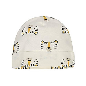 Onesies Brand Unisex Baby 12-Piece Cap and Mitten Set, Tiger Board, 0-6 Months