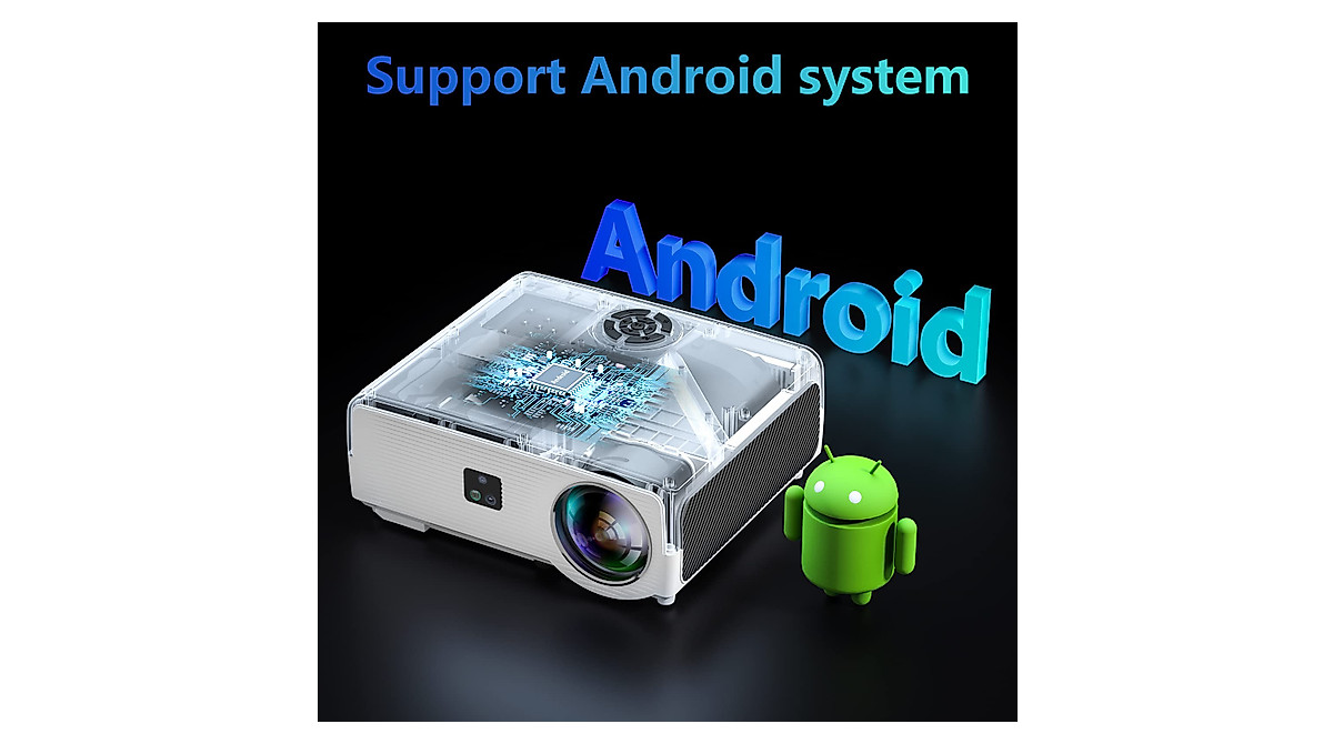 [Auto Focus/Keystone]Smart Projector 4K with Android TV.1200ANSI 4K ...