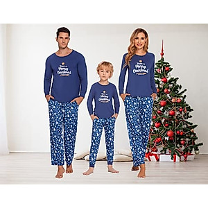 Ekouaer Matching Family Pajamas Set Christmas Pjs Long Sleeve Holiday Sleepwear