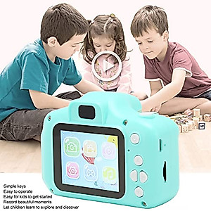 Kids Camera, 2.0inch IPS Screen 1080P Video Mini HD Cartoon Cameras 32GB Memory Card Digital Kids Camera for Kids Gifts