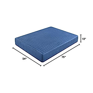 PrimaSleep 10 Inch New Glass Fiber Free Foam Mattress,Comfort Body Support (Full) (PR10FMF1F)