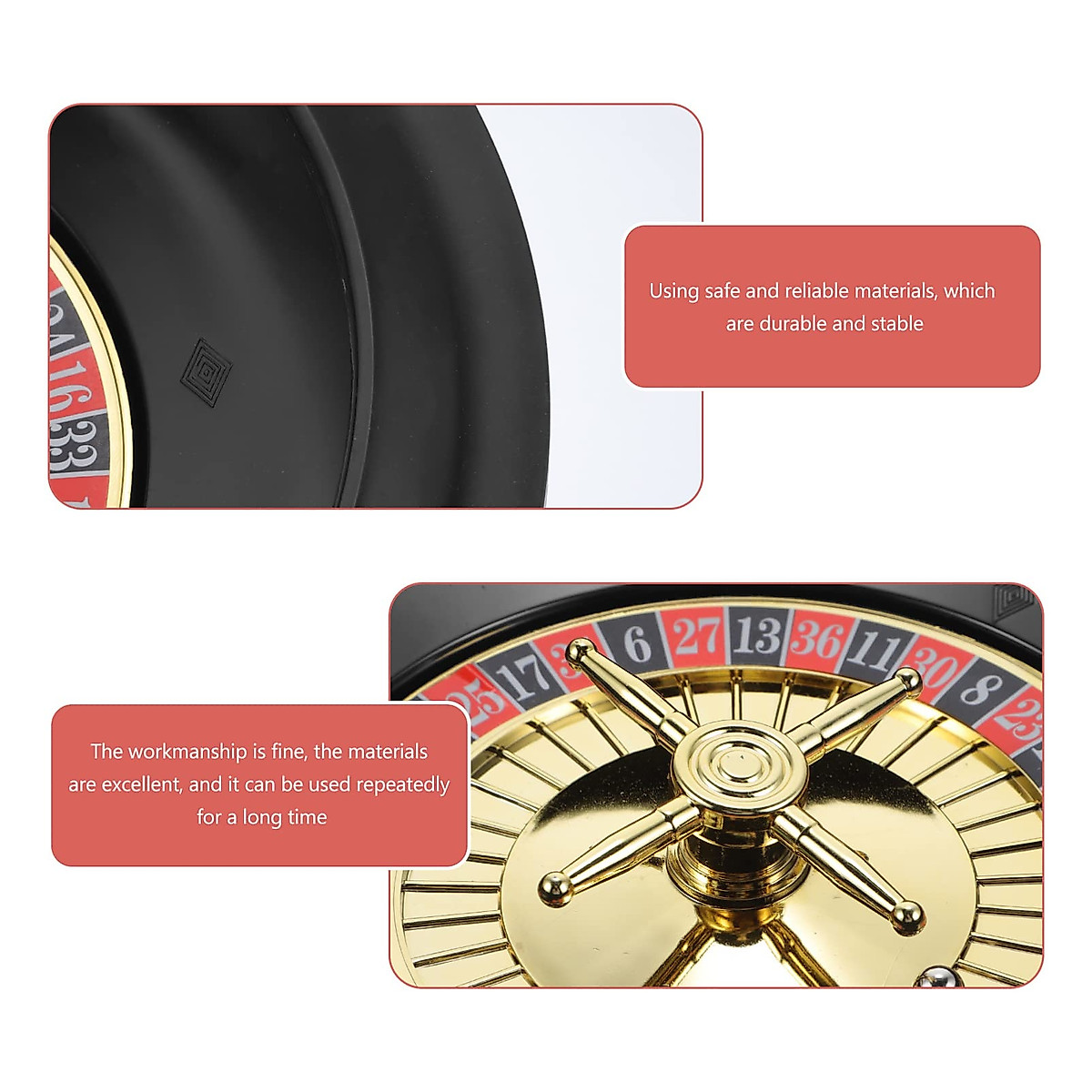 Cabilock Poker Table Roulette Wheel Table Poker Wheel Rotating Poker Wheel Prop Game Wheel Poker Game Prop Party Game Prop Poker Supply Decorative Poker Wheel Plastic
