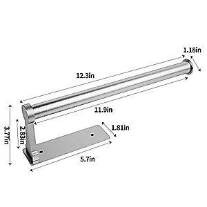 Paper Towel Holder,Paper Towel Holder Under Cabinet Bulk- Self-Adhesive,Paper Towel Holder Wall Mount Both Available in Adhesive and Screws,Stainless Steel Paper Towel Holder Sturdy and Durable