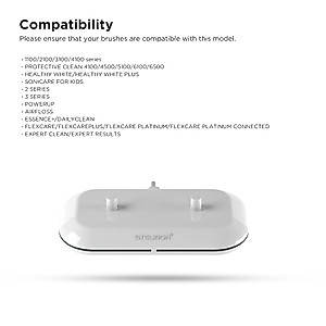 Galvanox Dual Toothbrush Charger for Philips Sonicare Electric Toothbrushes - Replacement for HX6100 Works with Protective Clean 4100, 6100, Kids Models & More (Waterproof Charging Base) 2-in-1