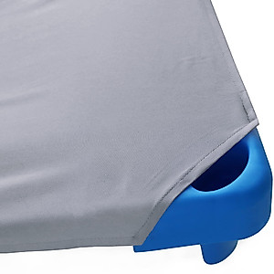 Standard Size Daycare/Pre-School Cot Sheet, Children’s Naptime Cot Sheet, Grey, Breathable Microfiber Nap Sheet for Boys and Girls,23" x 51"