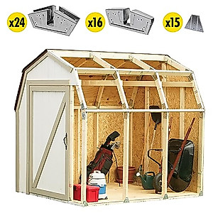 2 X 4 BASICS 90190MI 90190 Custom Barn, 2x4, 2x4basics Shed Kit with Peak Roof