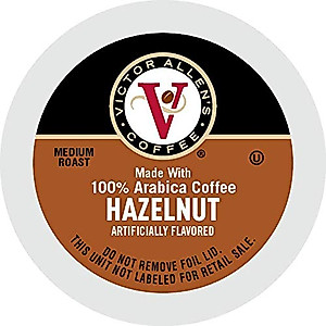 Victor Allen's Coffee Donut Shop and Hazelnut Blend Single Serve Coffee Pods for Keurig (80 Count + 42 Count)