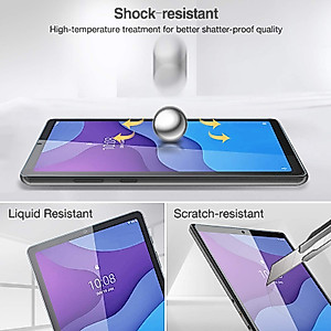ProCase [2 Pack] Screen Protector for Lenovo Tab M10 HD 2nd Gen (TB-X306X) / Smart Tab M10 HD 2nd Gen (TB-X306F) 10.1 Inch 2020 Release, Tempered Glass Screen Film Guard Screen Protector –Clear