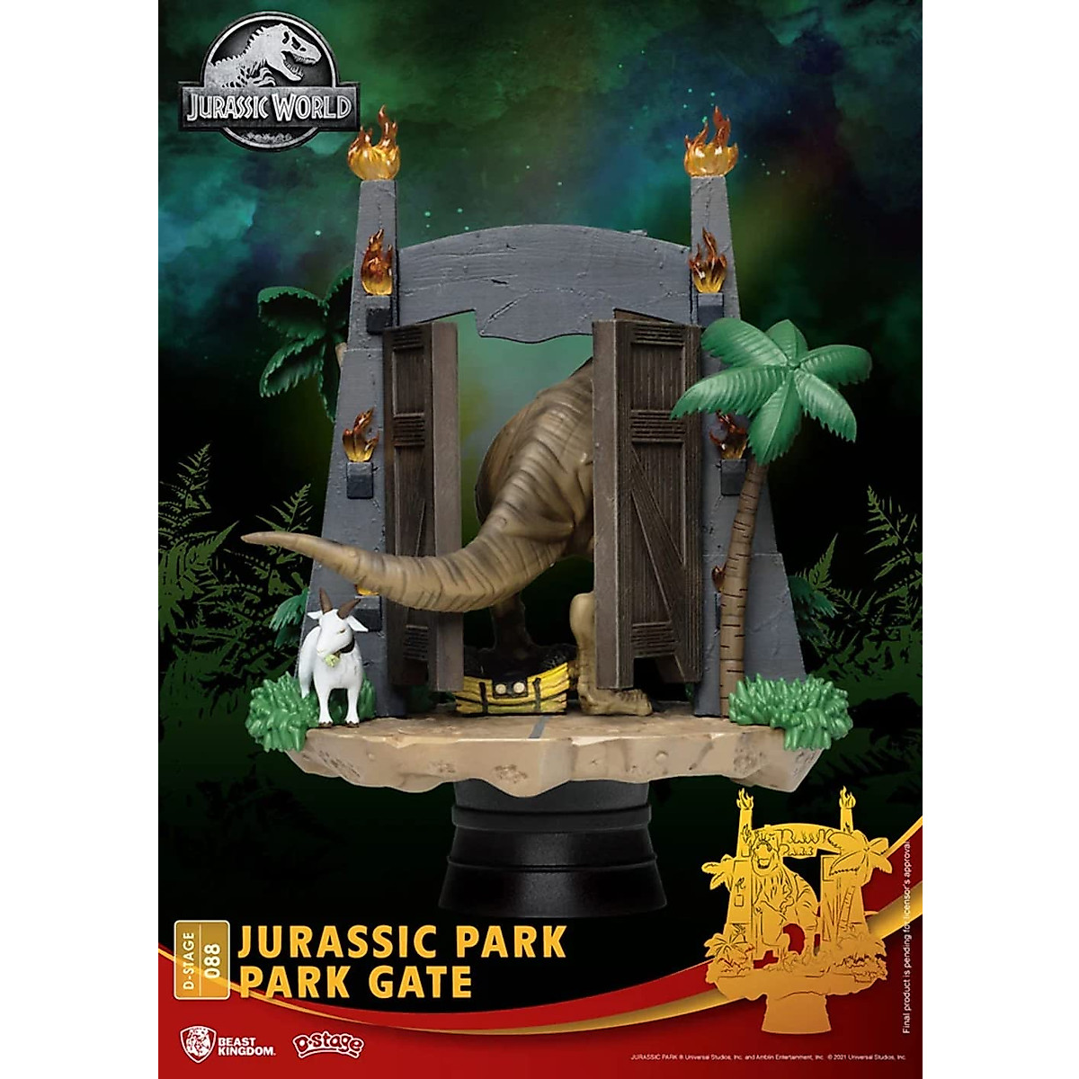Jurassic Park T-Rex D-Stage Statue - Classic Dino Collectible