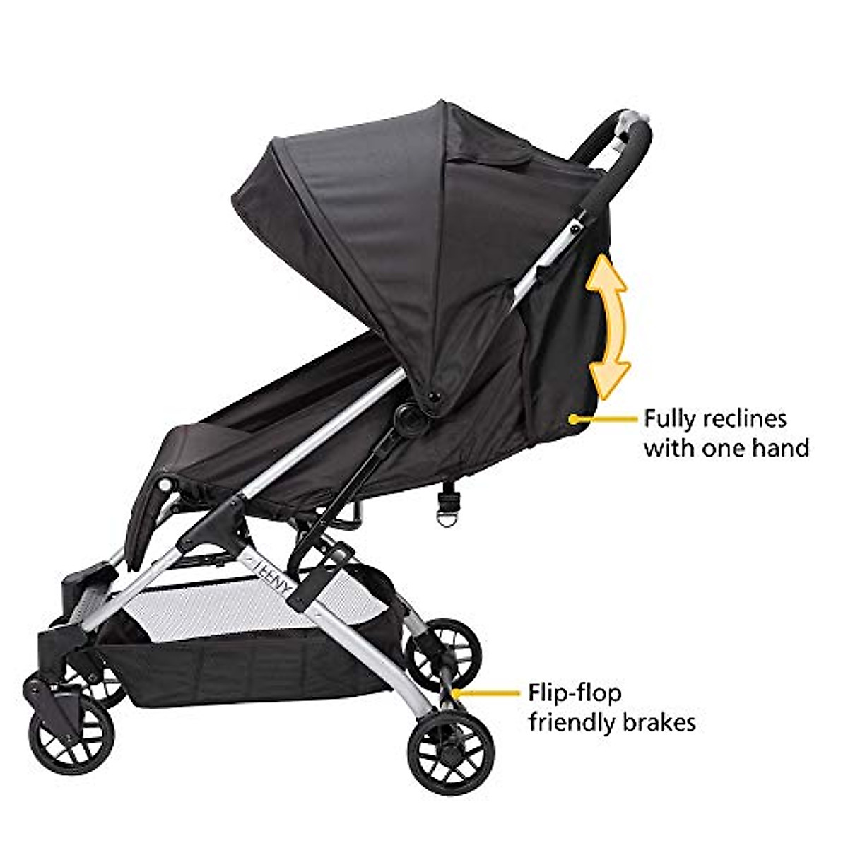 Safety 1st Teeny Ultra Compact Stroller, Black Magic