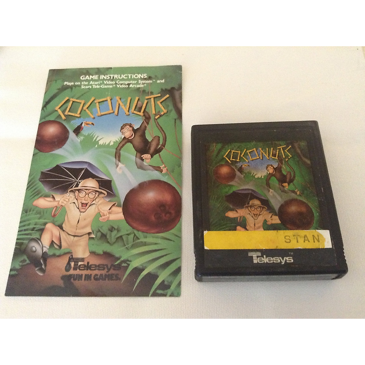 Coconuts Atari 2600 Game Cartridge