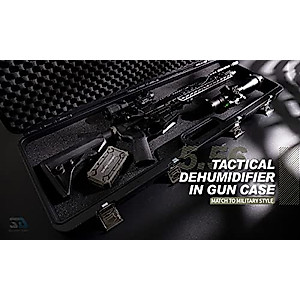 SD SILENT DRY Pioneer Gun Safe Dehumidifier, Reusable mini Portable Dryer effective for up to 20L, Fast renew and Mold remover for Gun/Safe/Camera/Instrument, 1 piece in one package, Ranger Green