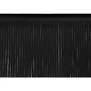 Trims by the Yard 6" Matte Finish Vegan Leather Fringe Trim, Dark Brown (5 Yard Cut)