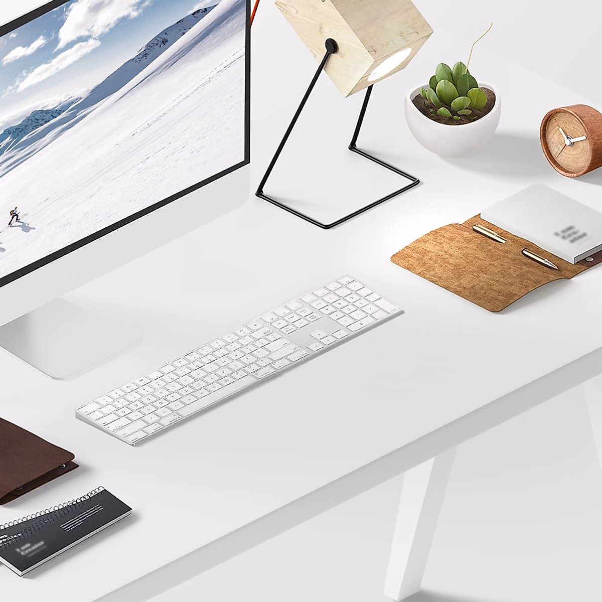 Silicone Keyboard Cover Skin for Apple Magic Keyboard with Numeric Keypad MQ052LL/A (A1843) US Layout Ultra Thin Protector Skin Accessories Transparent