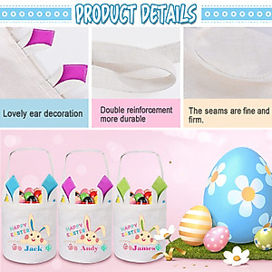 Easter Baskets for Kids, Jocidea Custom Easter Baskets for Kids Personalized Easter Basket for Girl Boy Easter Gifts Easter Basket Stuffers for Toddler Easter Basket Toys — Blue