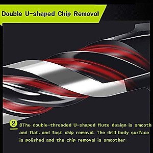 6PCS Ceramic Tile Drill Bits, Mgtgbao Masonry Drill Bits Set for Glass, Brick, Tile, Concrete, Plastic and Wood Tungsten Carbide Tip for Wall Mirror and Ceramic Tile with Size (6mm-12mm).