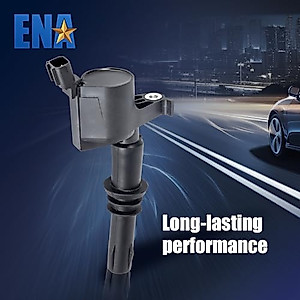 ENA Ignition Coil Pack Compatible with Ford Mercury Mustang Expedition Explorer F150 F250 F350 F450 F550 Super Duty Mark LT Navigator Mountaineer 4.6L 5.4L 6.8L Replacement for DG511 C1541 FD508
