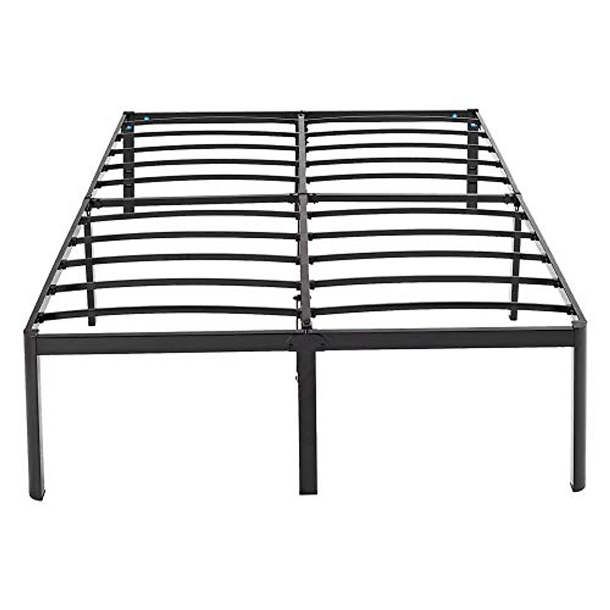 Amazon Basics Heavy Duty Non-Slip Bed Frame with Steel Slats, Easy Assembly - 18-Inch, Queen