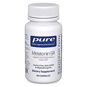 Pure Encapsulations Melatonin-SR | Sustained Release Supplement to Support Restful Sleep and The Body's Natural Sleep/Wake Cycle* | 60 Capsules