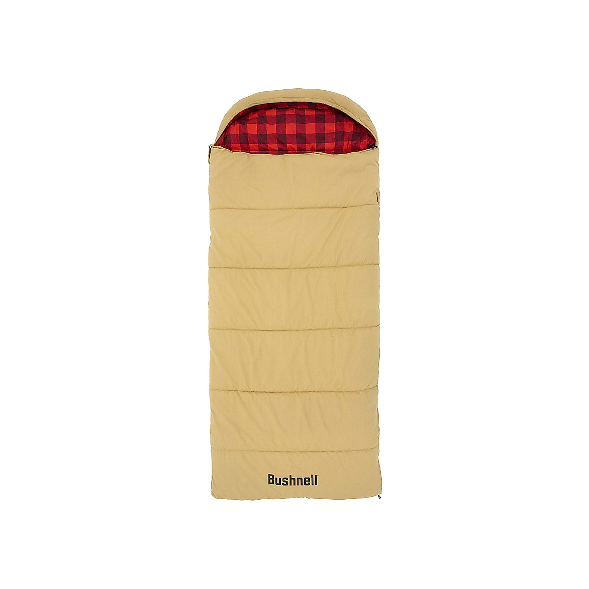 Bushnell Hooded Canvas Sleeping Bags | 20 Degree Sleeping Bag with Heavy Flannel Lining for Cold Weather Camping