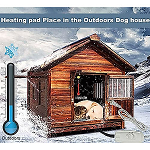 DEOMAN pet Heating pad for Dogs and Cats with 2 pcs Washable Dog Pee Pads