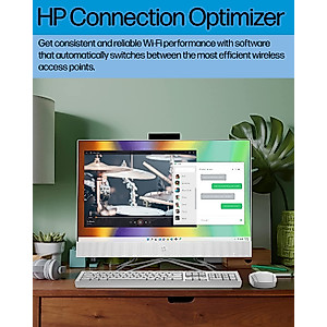 HP All-in-One 21.5" FHD Desktop Computer Newest, 16 GB RAM, 1TB PCIE SSD, AMD Athlon Gold 3150U, Radeon Graphics, HDMI, Camera, Windows 11 H w/GM Accessories, Black