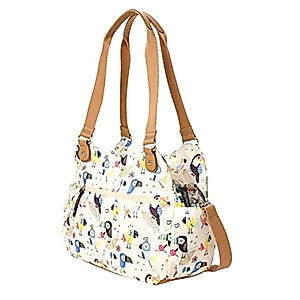 Lily Bloom Mona Four Poster Crossbody Shoulder Bag (Parrot Talk)