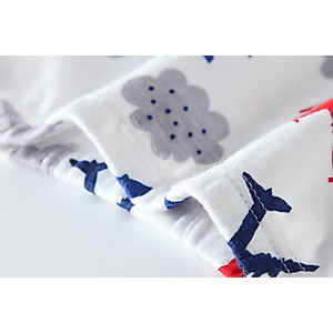 Choco Moon Little Boys'Cotton Space, aircraft, space, armored vehicles Boxer Brief Soft Underwear Multipack Size 5