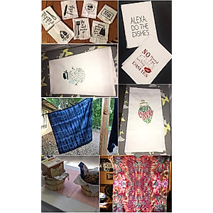 Excellent Deals Flour Sack [White, 24 Pack] 100% Cotton Kitchen Towels, 28"x28" Cloth Napkin, Dish Cloth, Bar Towels, Tea Towels, Bread Wrapper.