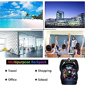 TianJie Anime Backpack for Anime Fans, 3D Print Casual Daypack Laptops Backpack College Sports Bags - 04