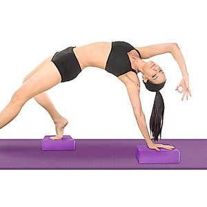 DreamHigh Yoga Block Brick Foam Sport Health Home Exercise Gym Tools 2pcs Pink