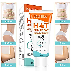 Hot Cream,（2Pack）Fat Burner Sweat Cream,Slimming Cream,Cellulite Treatment Weight Loss Cream Belly Fat Burner For Women and Men (2Pack)