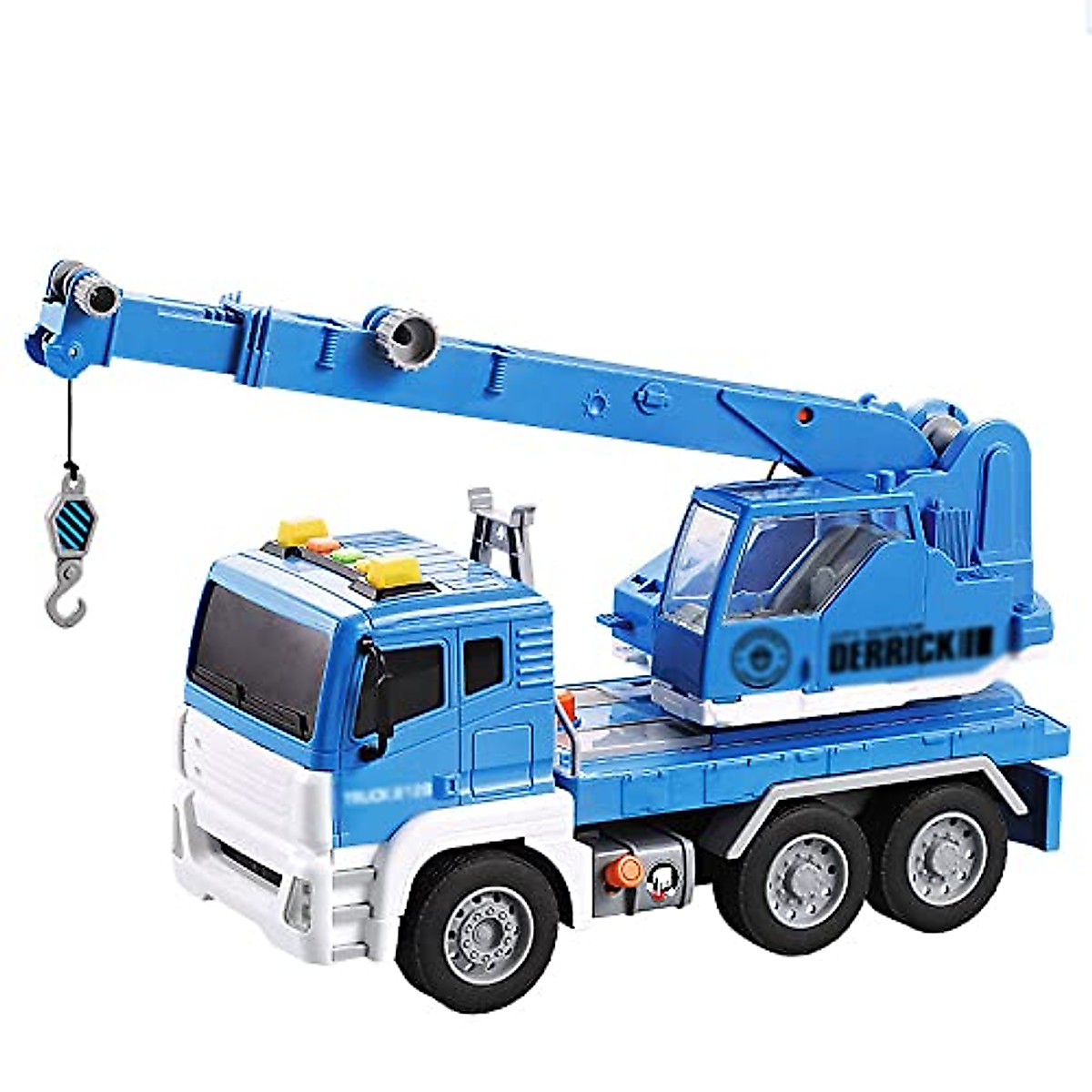 LZYDQP Crane Model Set Pull Back Construction Truck Toy Crane Truck Diecast Metal Cars Pull Back Vehicles Toy Trucks for Boys Age3,4,5,6