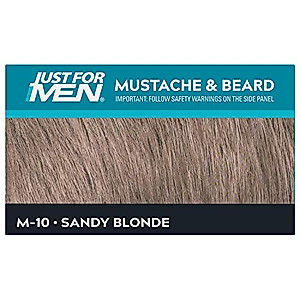Just For Men M10 Sandy Blond mustache and beard brush in hair gel